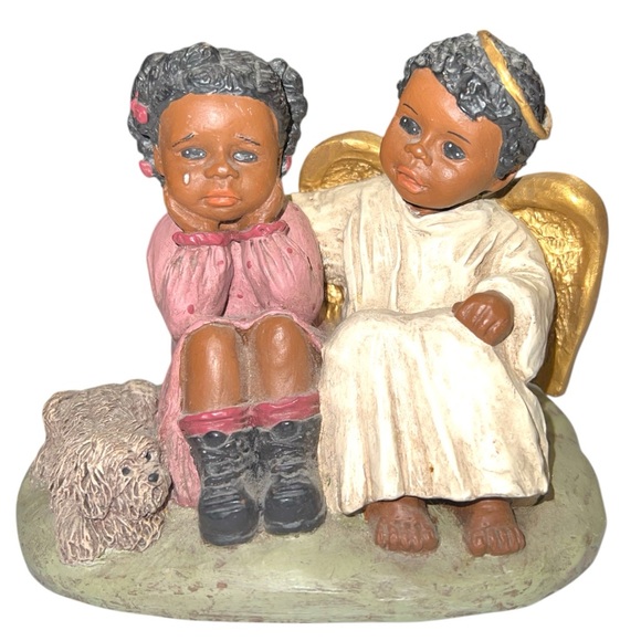 Art | Vintage Martha Holcombe Angel And Child Figurine With Dog | Poshmark